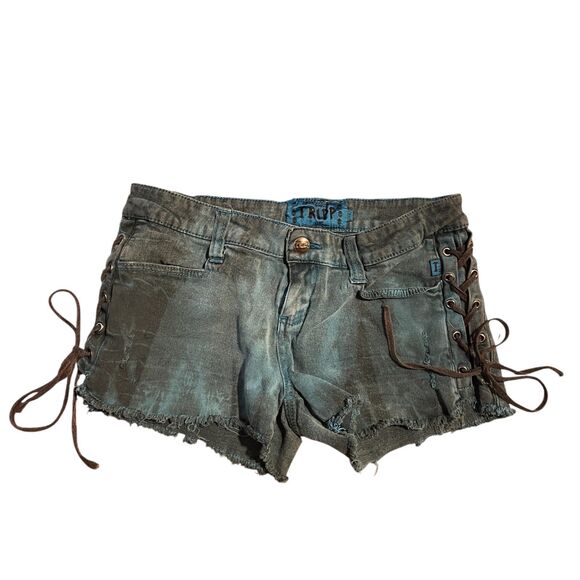 Tripp nyc | Shorts | Tripp Nyc Vintage Short Shorts Y2k Lace Up Acid ...